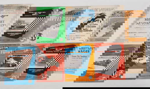 (10) 1940's / 1950's Race Programs