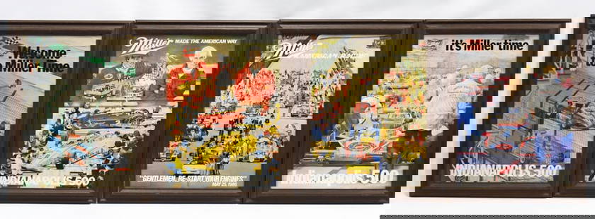 1974 Indy 500 Orig. Mixed Media Art By Ron Burton Auction