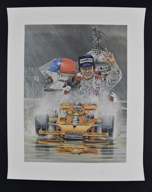 Johnny Rutherford Indianapolis 500 Print By Burton