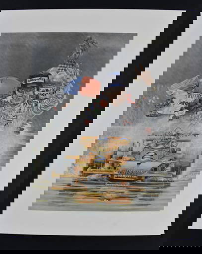 Johnny Rutherford Indianapolis 500 Print By Burton