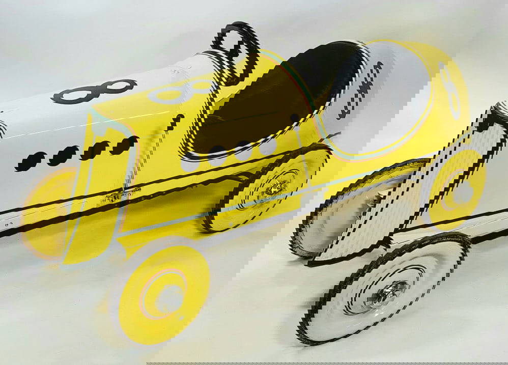 Yellow Race Car #8 Pedal Car Auction