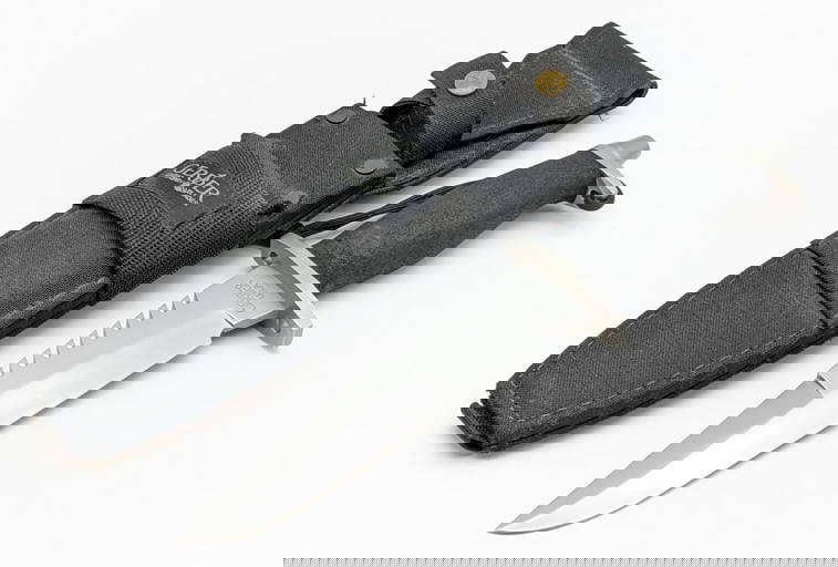 Gerber Bmf Bowie Combat Survival Knife W/ Sheath