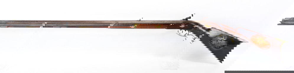 Antique .38 Cal Half Stock Ohio Muzzleloader Rifle
