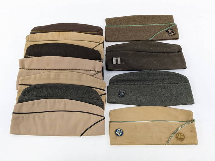 (11) Us Military Dress Side Caps