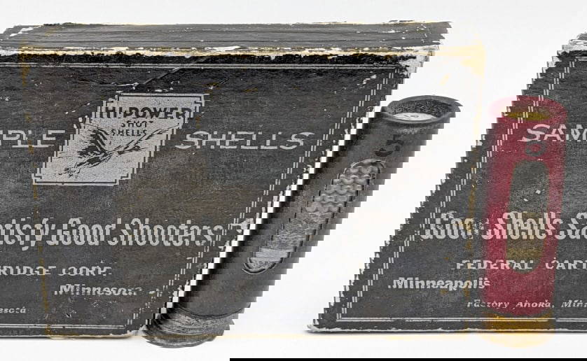Early Federal Shot Shells Salesman Cut Away Sample Auction