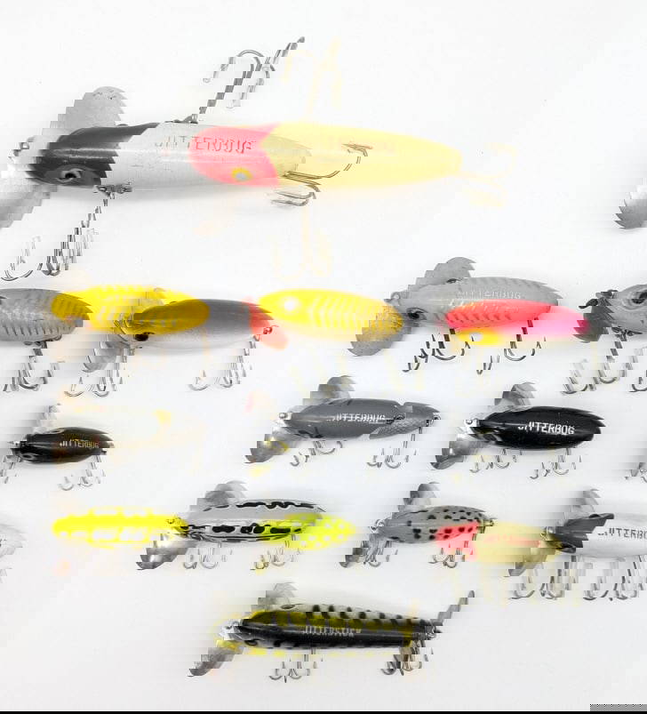 (11) Antique Fred Arbogast Jitterbug Fishing Lures Auction