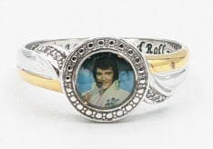 Ladies Sterling Silver Elvis Presley Ring