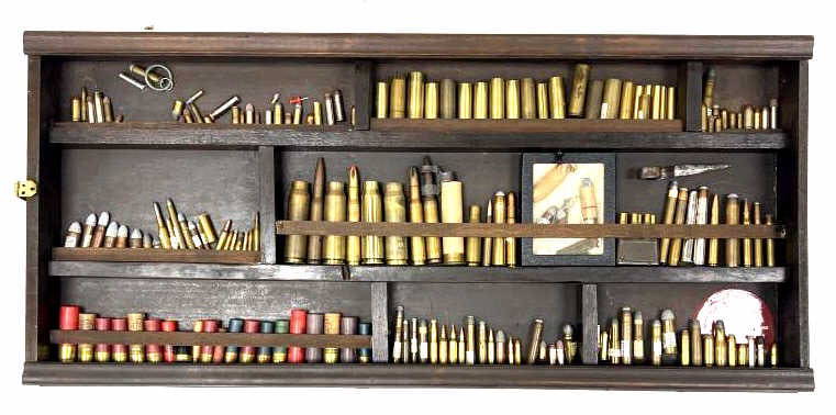 Antique Bullet Wooden Display Showpiece