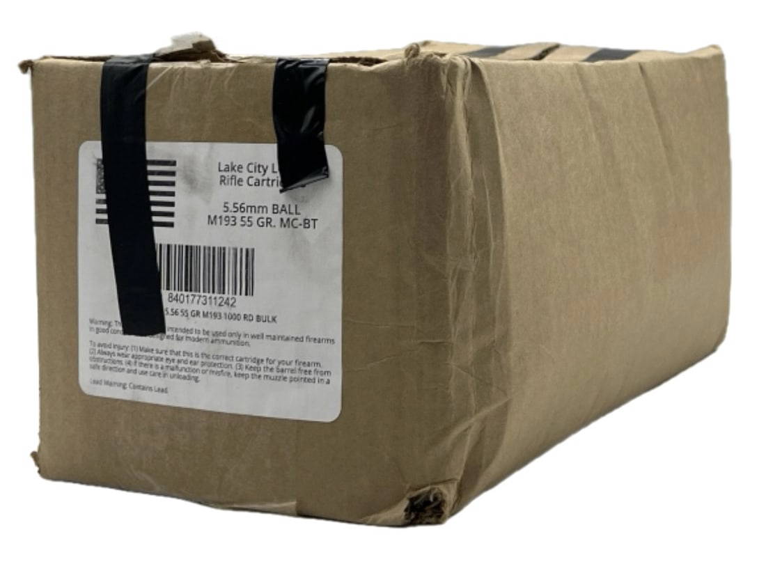 Usa Lake City M193 Rifle Ammo 5.56 Mm 1000 Count Auction