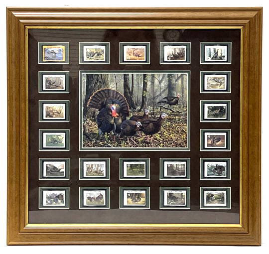 National Turkey Federation Framed Print & Stamps