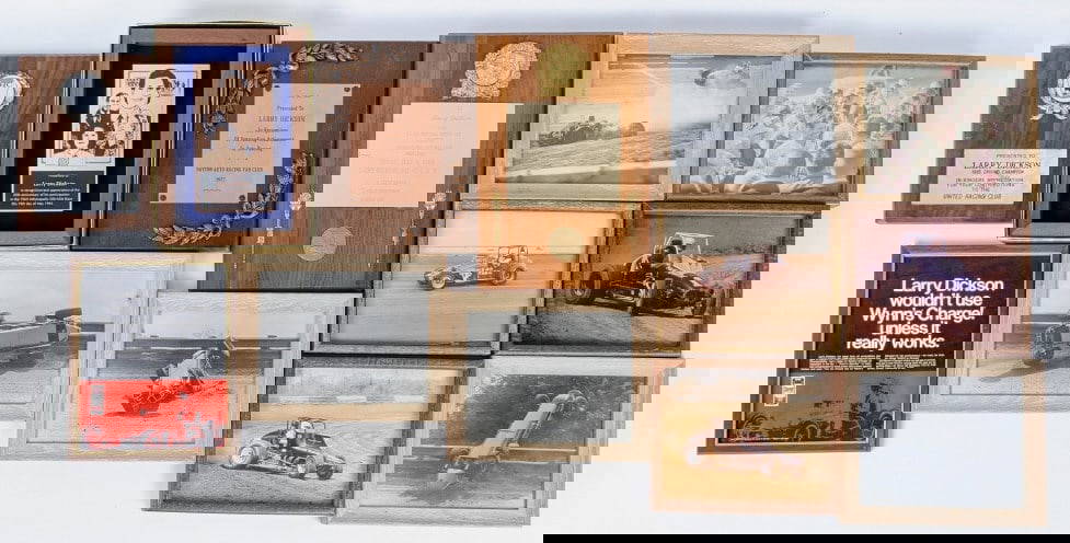 Larry Dickson Racing Plaques & Photographs Auction