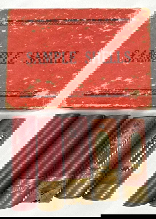 Early Shotgun Shot Shells Salesman Cut Away Sample Auction