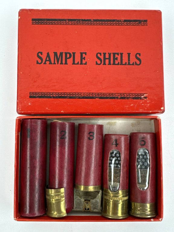 Early Shotgun Shot Shells Salesman Cut Away Sample Auction