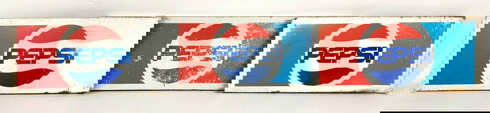 (3) Vintage Pepsi-cola Cooler Sign Displays Auction