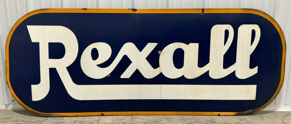6ft Vintage Ssp Rexall Drugs Advertising Sign Auction