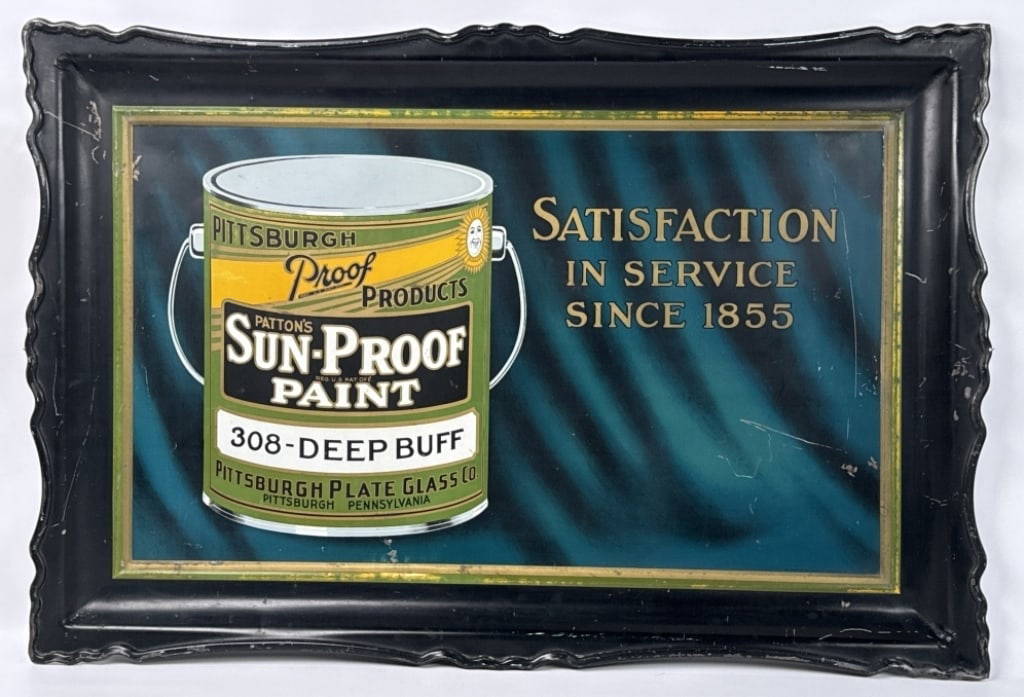 Early Sst Pittsburgh Sun-proof Paints Sign Auction