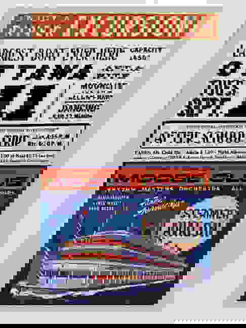 1950s-60s Avalon Steamer River Excursion Poster Auction