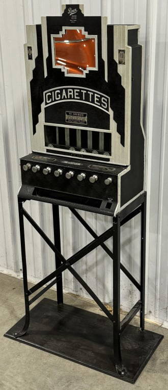 1930s Rowe 10 Cent Art Deco Cigarette Vending Machine Auction
