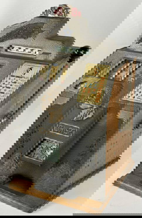 5 Cent O.d. Jennings 4 Star Indian Chief Slot Machine Auction