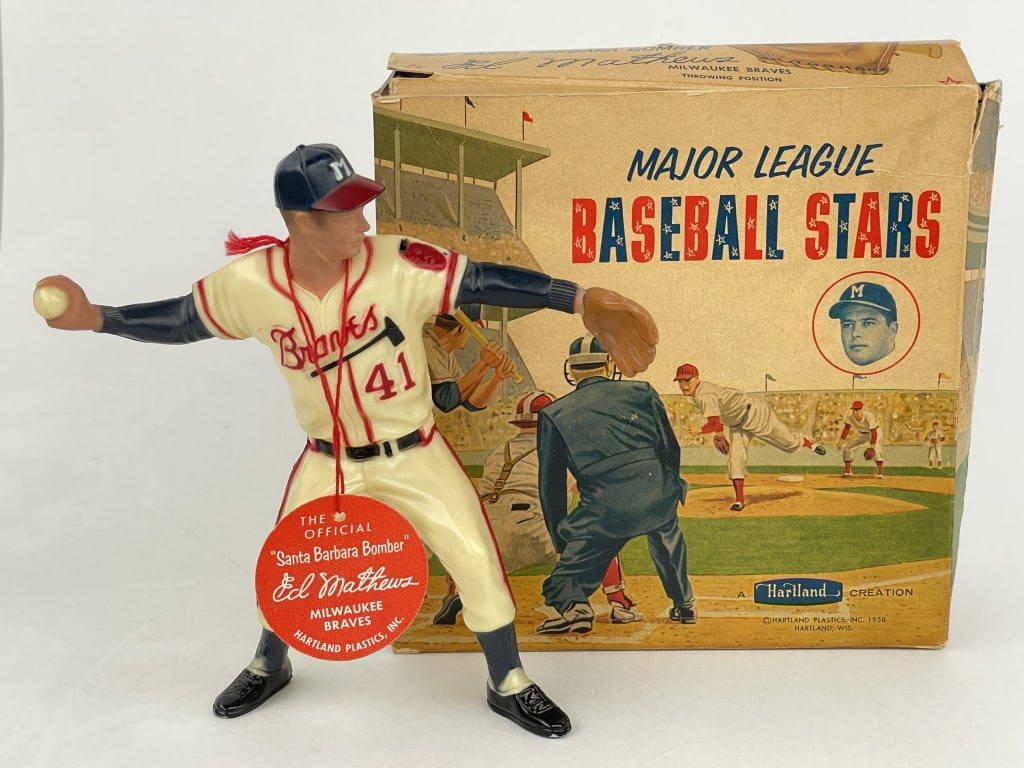 1958-62 Hartland Baseball Ed Mathews Statue W Box Auction