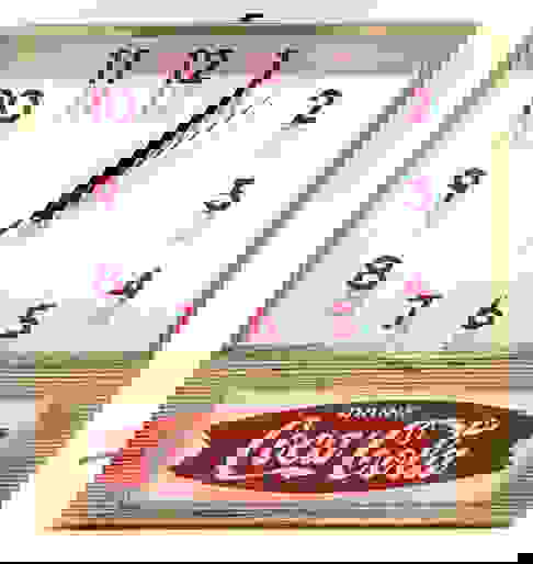 Vintage Coca-cola Advertising Price Bros Clock Auction