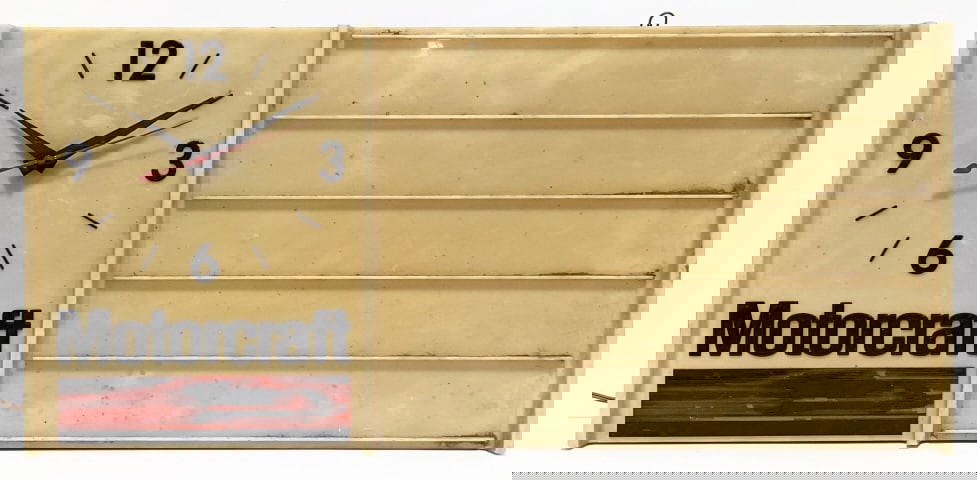 Vintage Ford Motorcraft Advertising Clock Auction