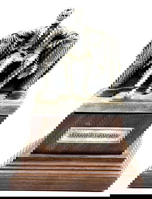 Danbury Mint Pewter Lincoln Memorial Sculpture Auction