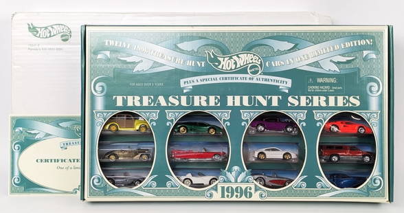 1995 Hot Wheels Jc Penney Treasure Hunt Set Auction