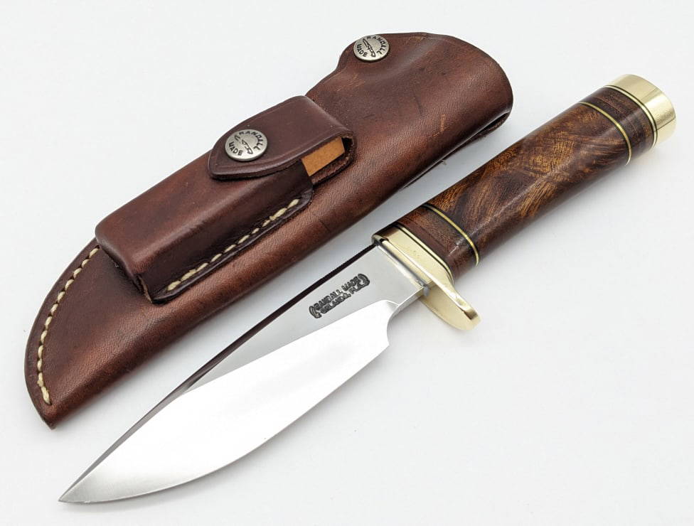 Randall Model 25 Burl Wood Trapper Knife Auction