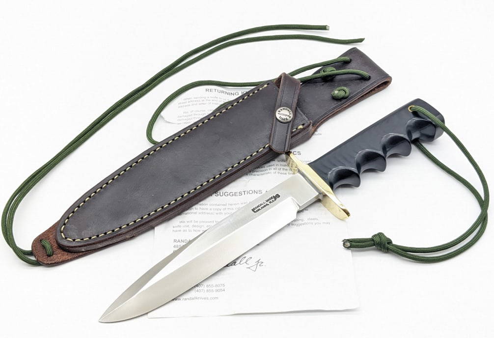 Randall Model 16 7in Divers Knife W/ Waxed Sheath Auction