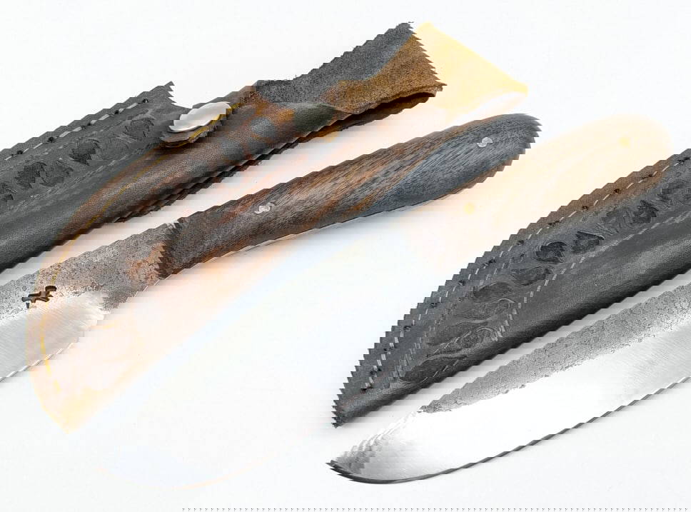 Custom David Bayless Skinner Knife W/ Sheath Auction