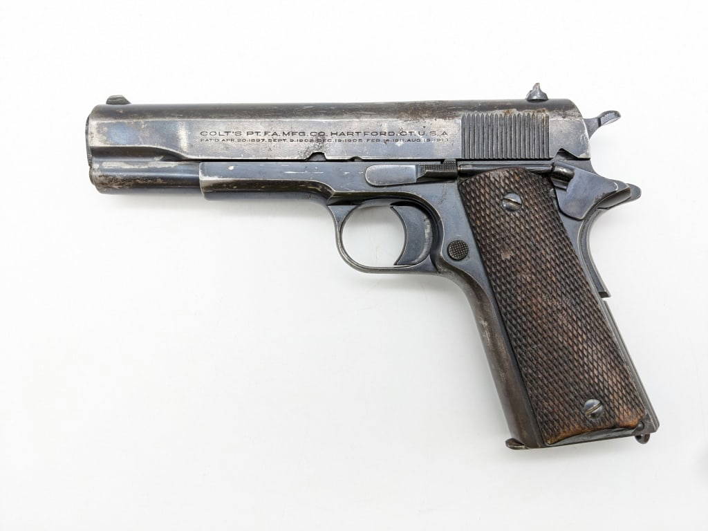 Early Colt Government Model 1911 .45 Acp Pistol Auction