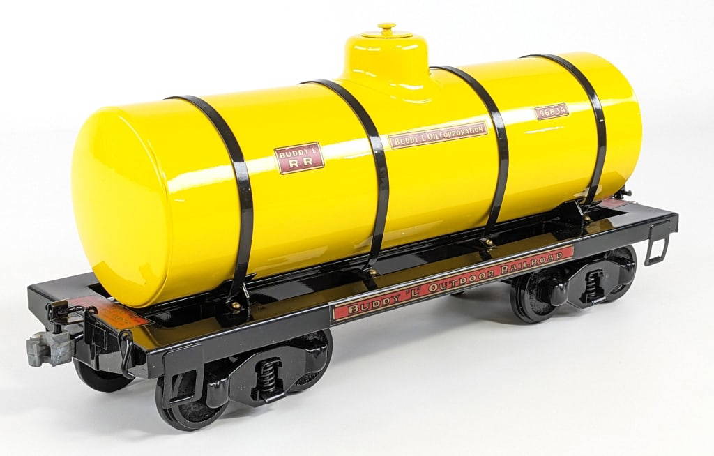 T-reproductions Buddy L Tank Car - Yellow Auction