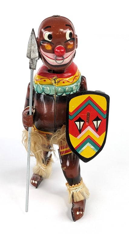 Tps Tin Windup Pango-pango African Dancer Auction
