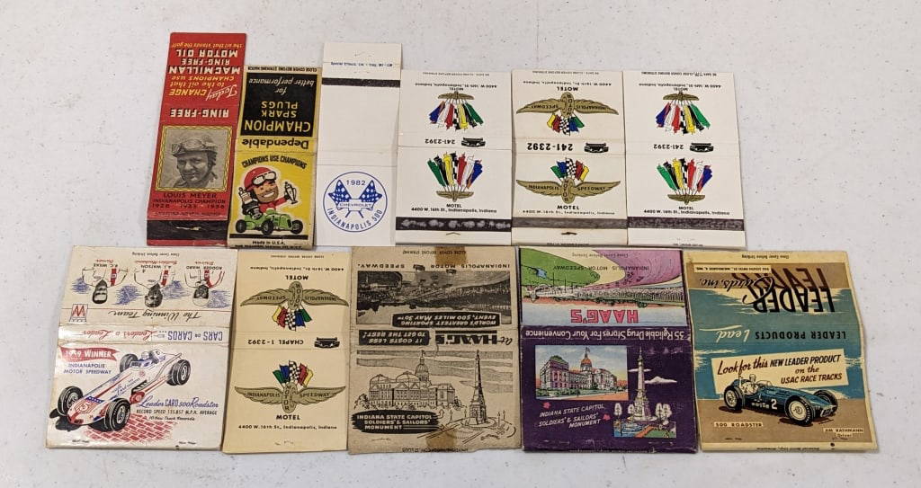 (11) Vintage Matchbook Covers Auction