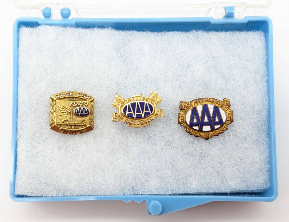 (3) American Automobile Association Aaa Pins Auction