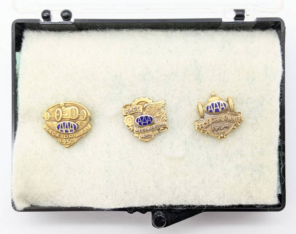 (3) American Automobile Association Aaa Pins Auction