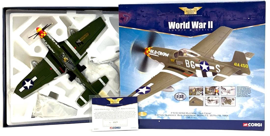 1:32 Corgi P-51d-10-na Mustang "old Crow" The Aviation Archive ...