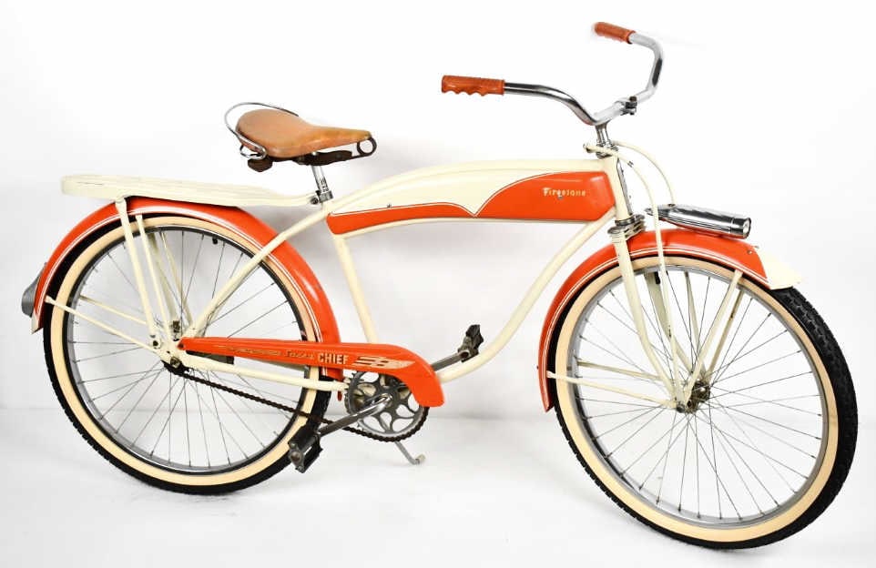 Vtg Restored Firestone Cruiser Speed Chief Bicycle Auction