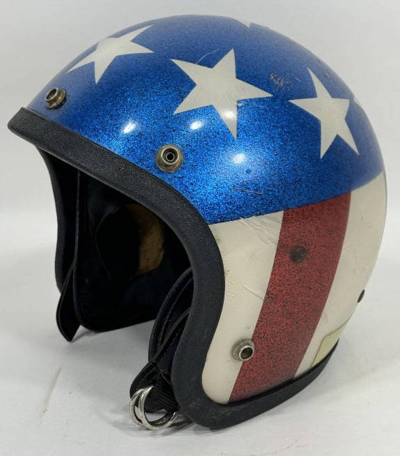 1970s Stars & Stripes Easy Rider Motorcycle Helmet Auction