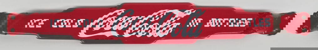 Early Dsp Coca-cola In Bottles Door Push Auction
