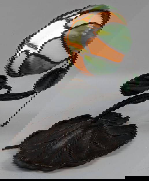 Antique Handel Art Nouveau Lily Wall Sconce Auction