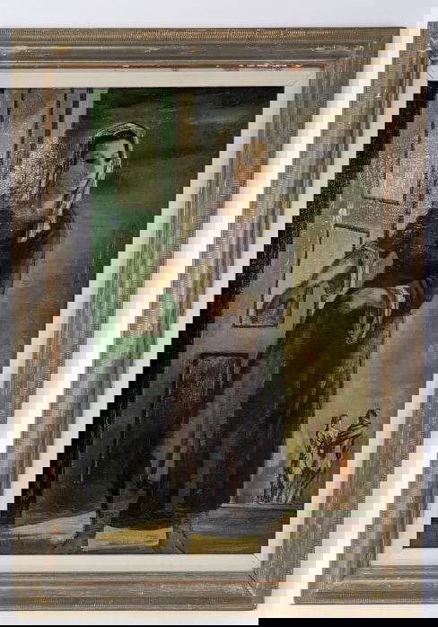 Frederic Taubes "in The Doorway" Oil On Canvas Auction