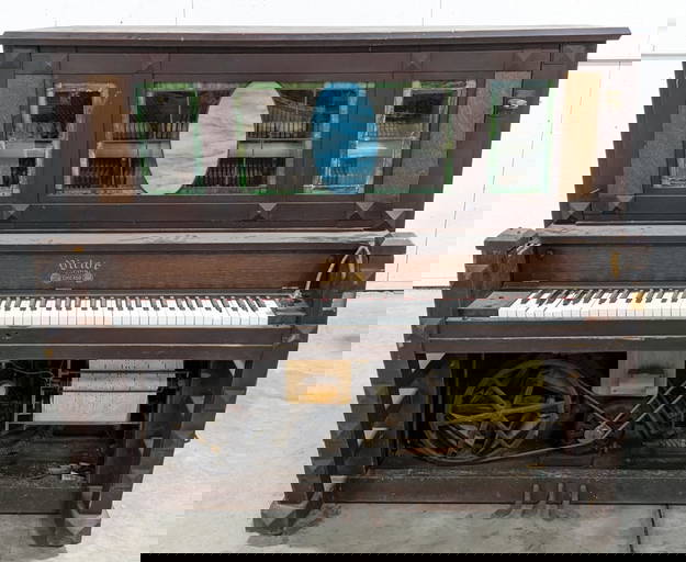 Vintage Victor Coin Coin Operated Player Piano