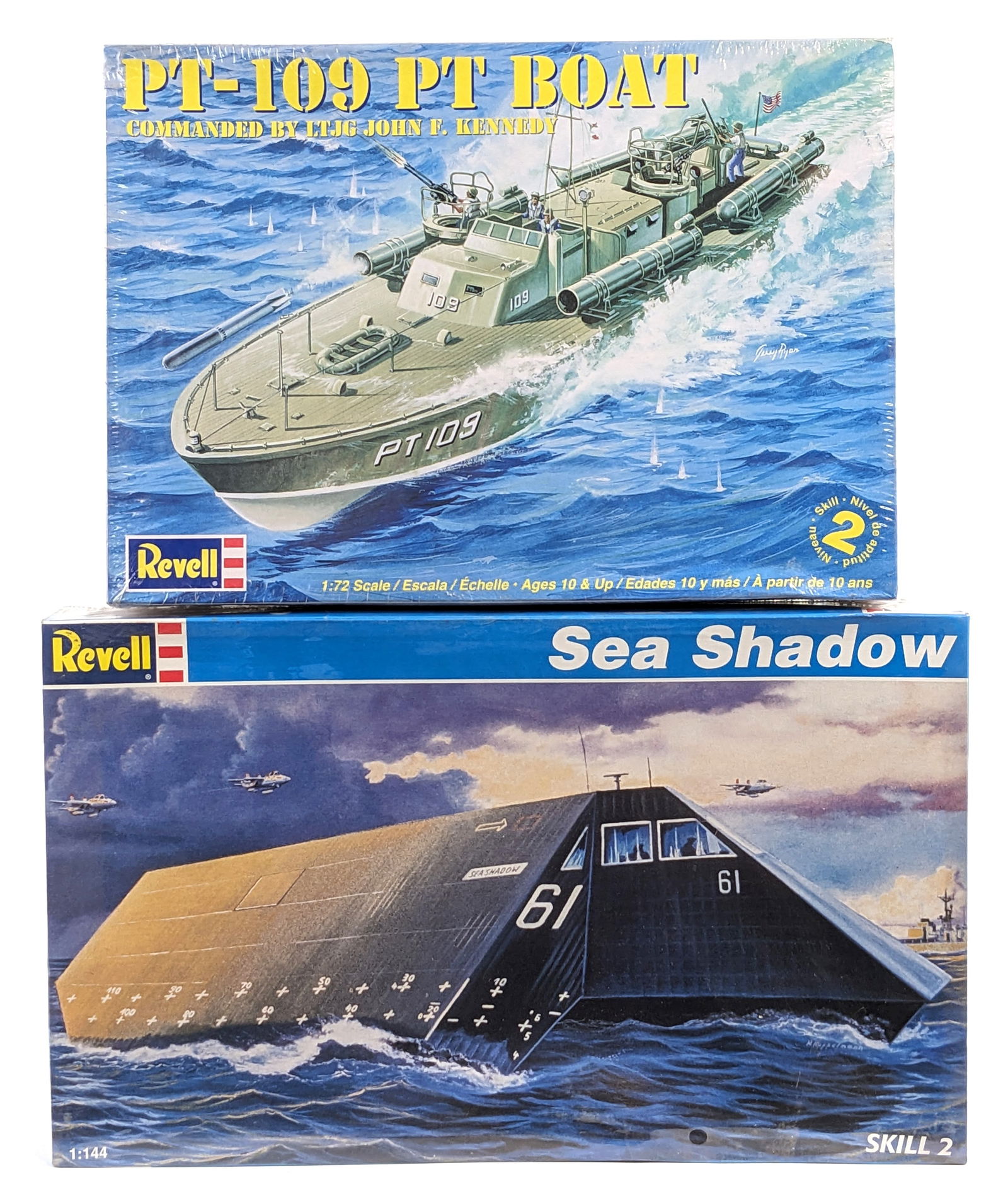 Revell Pt-109 Pt Boat & Sea Shadow Model Kits - Sealed Auction