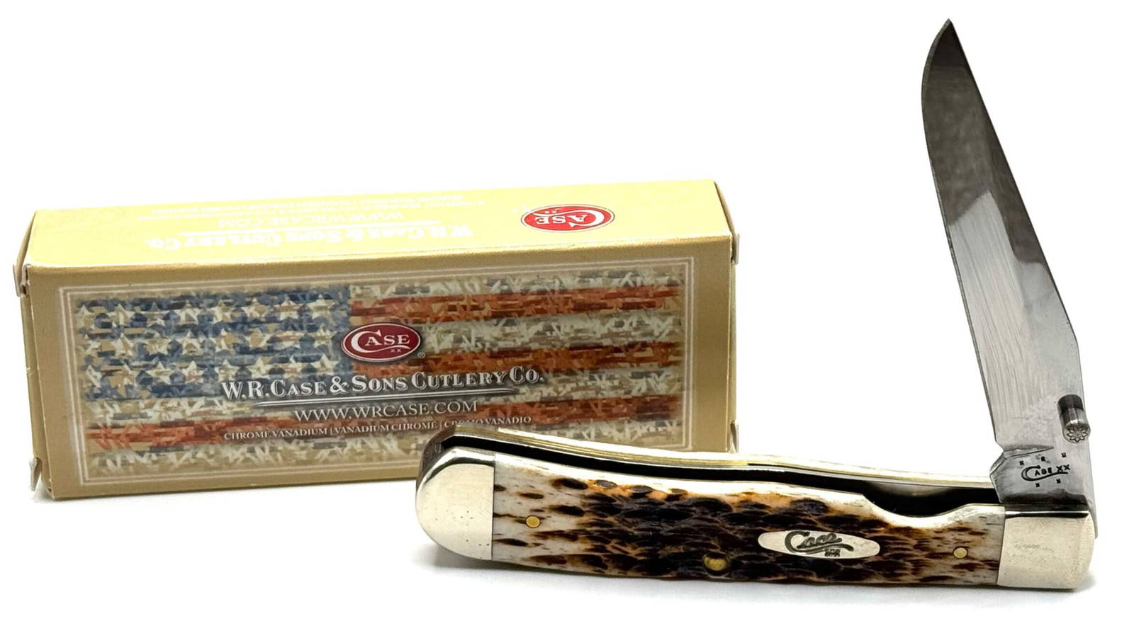 2015 Case Xx Amber Bone Trapperlock With Clip 6154lc Cv Auction