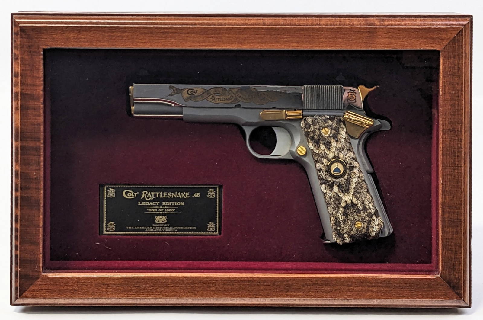 Colt Rattlesnake Legacy Gov. 1911 .45 Acp Semi Auto Pistol W/ Case Auction