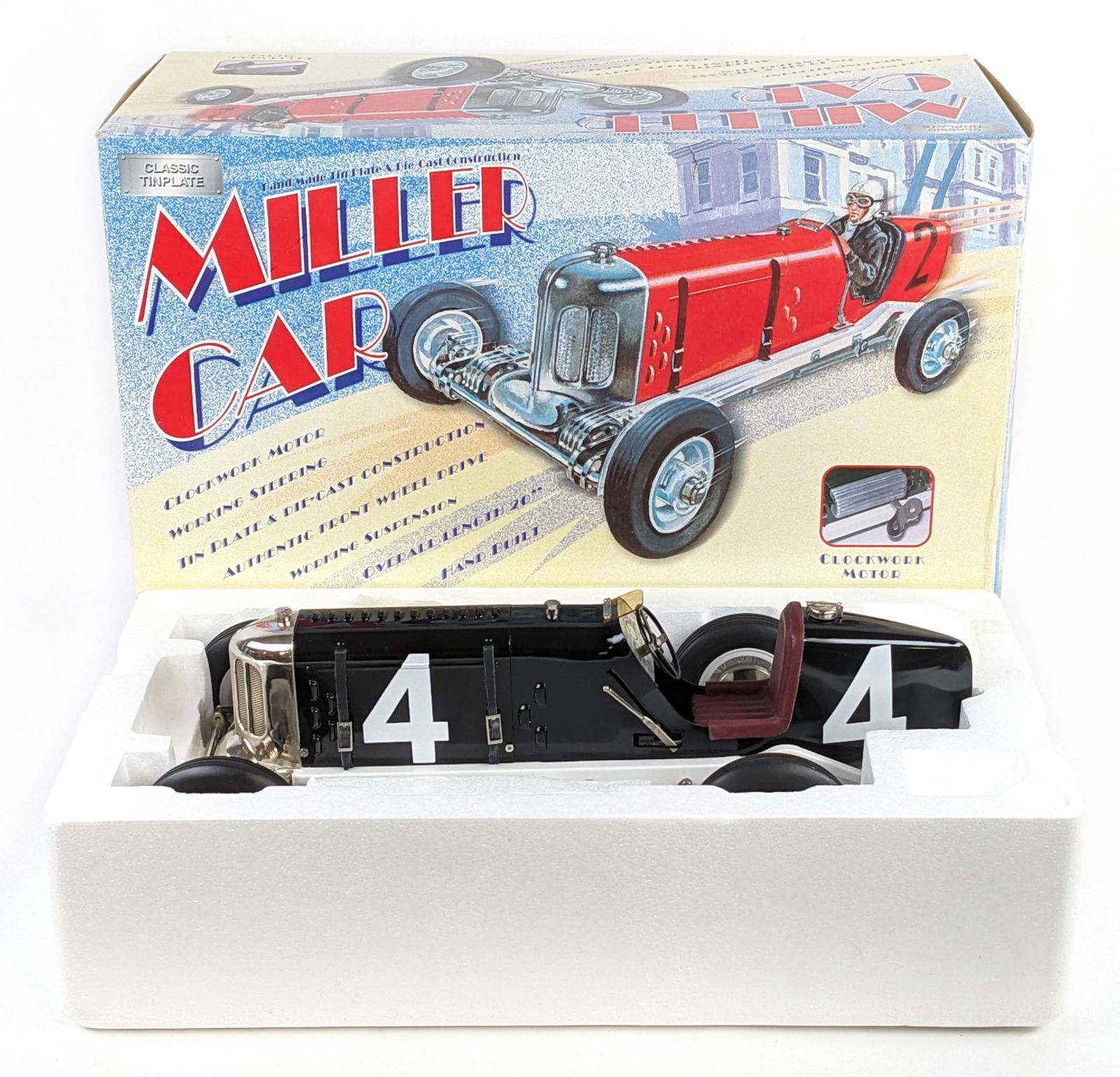 Gilbow Miller Tin Plate & Diecast Windup Race Car Auction