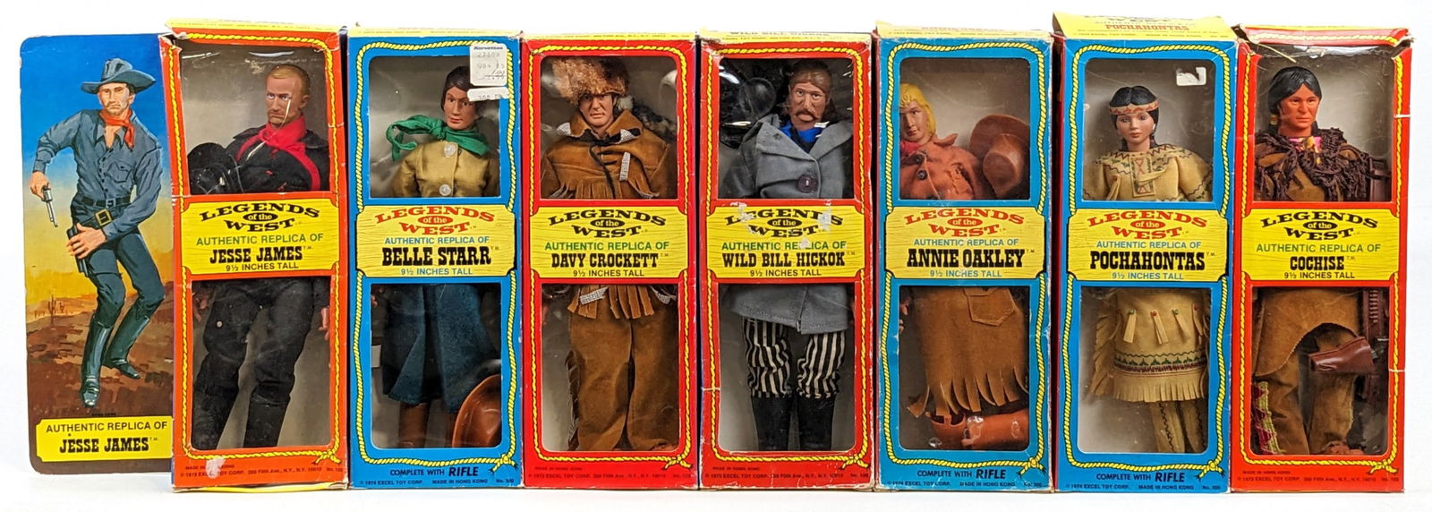 (7) Excel Toy Corp. Legends Of The West Figures Auction