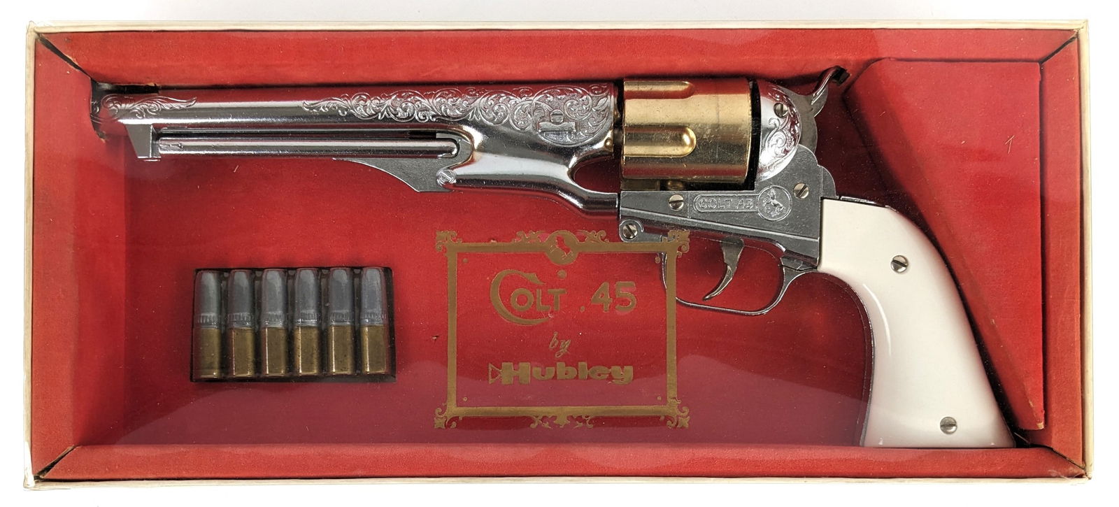 Hubley Colt .45 Cap Gun Revolver In Box Auction